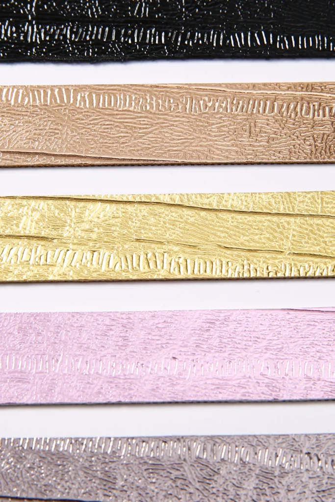 OZ-8406 Metallic Geometric PU - OUZHUO: Biggest Artificial Leather ...
